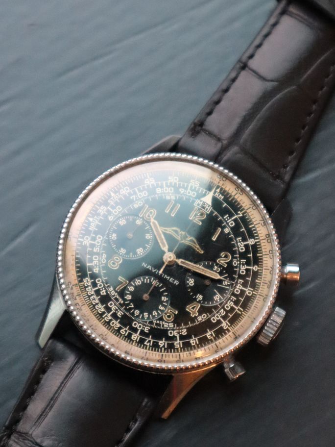 Breitling Navitimer 806 AOPA 1956 Venus 178 with leather accessories ...