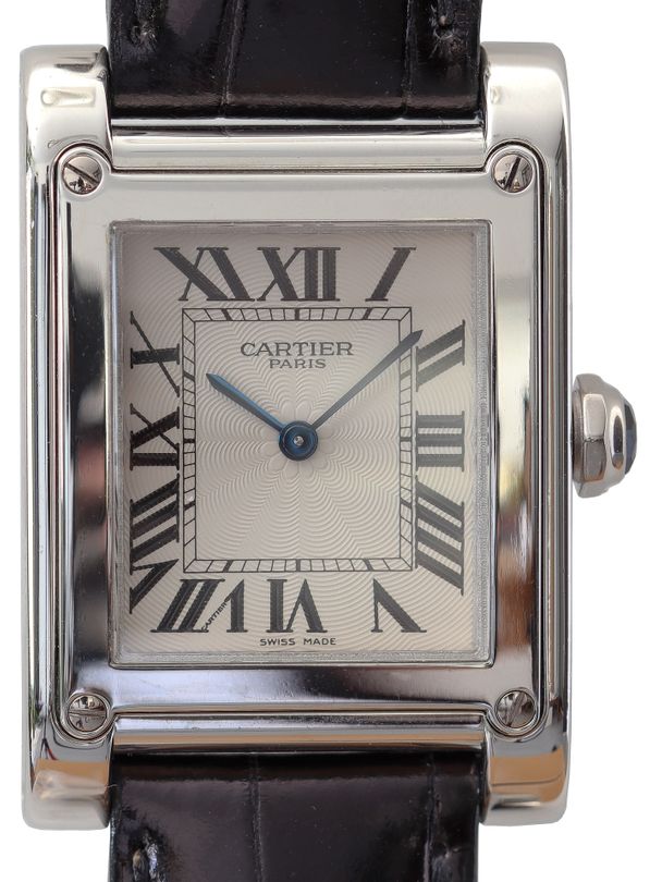Cartier Tank a Vis Platinum Collection Privee Cartier Paris (CPCP ...