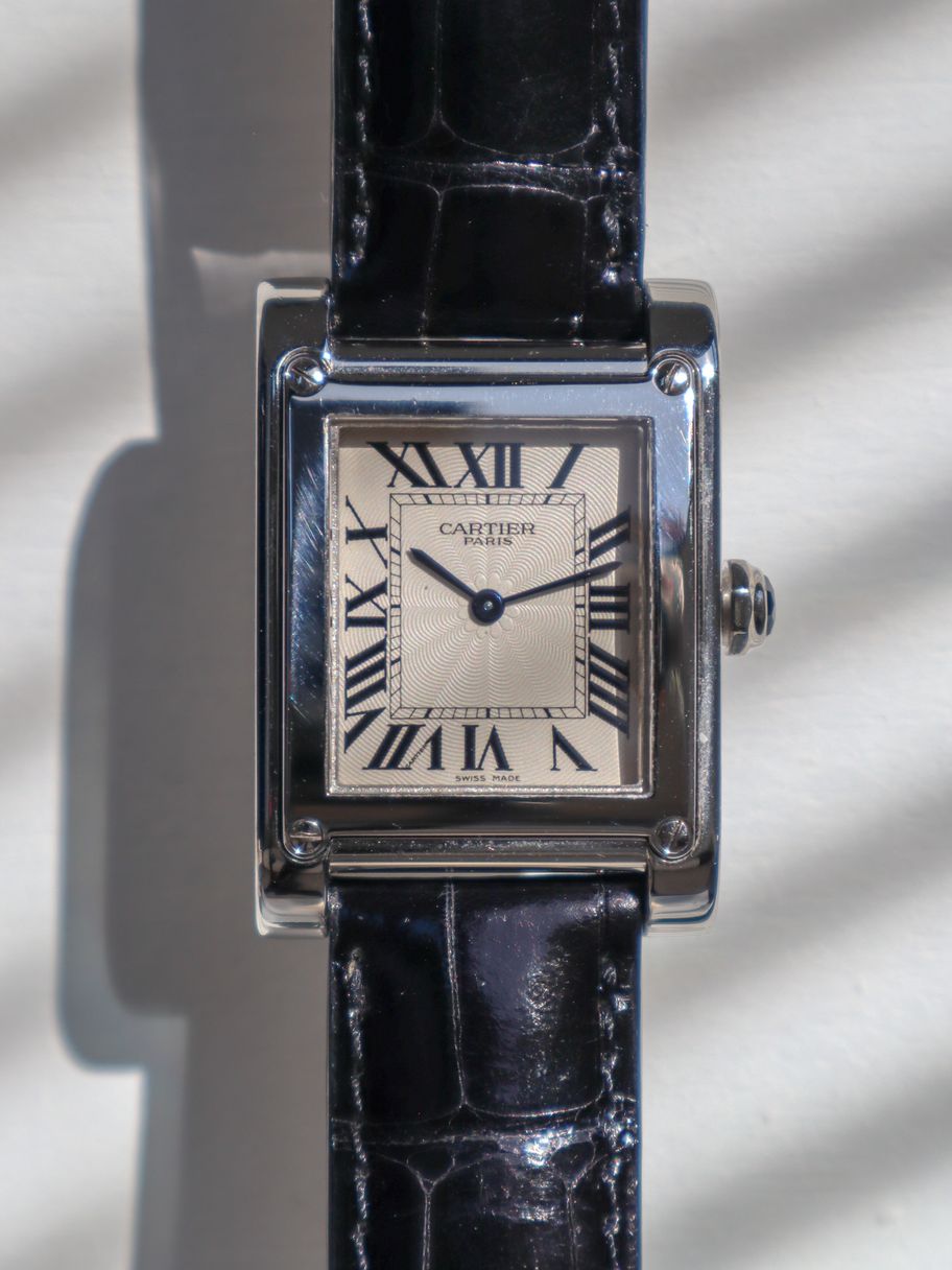 Cartier Tank a Vis Platinum Collection Privee Cartier Paris (CPCP ...