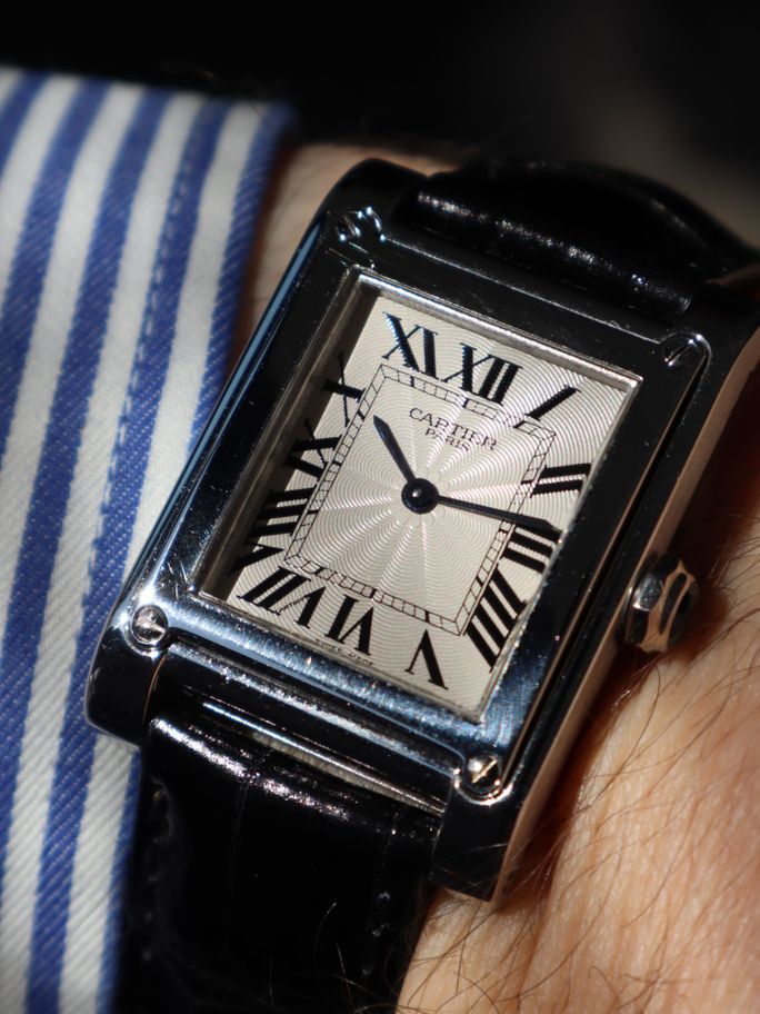 Cartier Tank a Vis Platinum Collection Privee Cartier Paris (CPCP ...