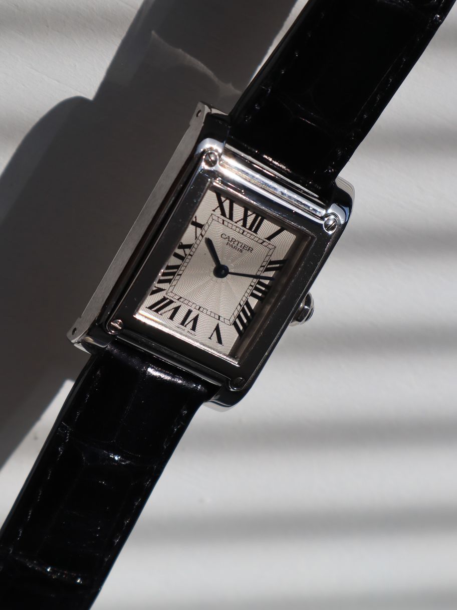 Cartier Tank a Vis Platinum Collection Privee Cartier Paris (CPCP ...