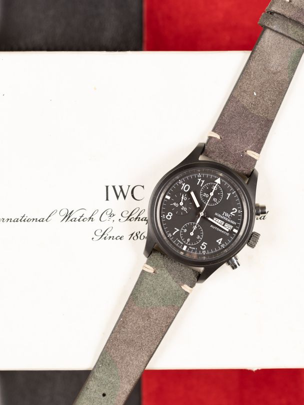 IWC 3705 Ceramic Flieger Chronograph original tritium Full Set - WRIST ...