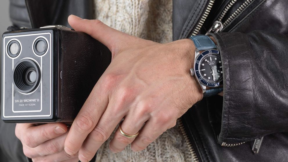 PAN AM blue Alligator watch strap - WRIST ICONS