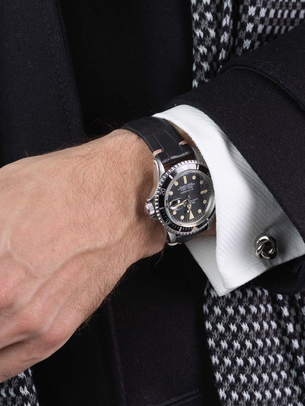 Rich Black Alligator watch strap - WRIST ICONS