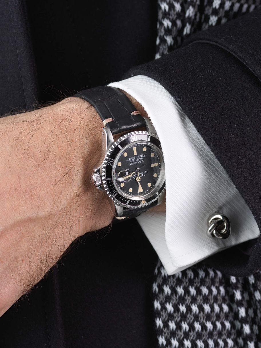 Rich Black Alligator watch strap - WRIST ICONS