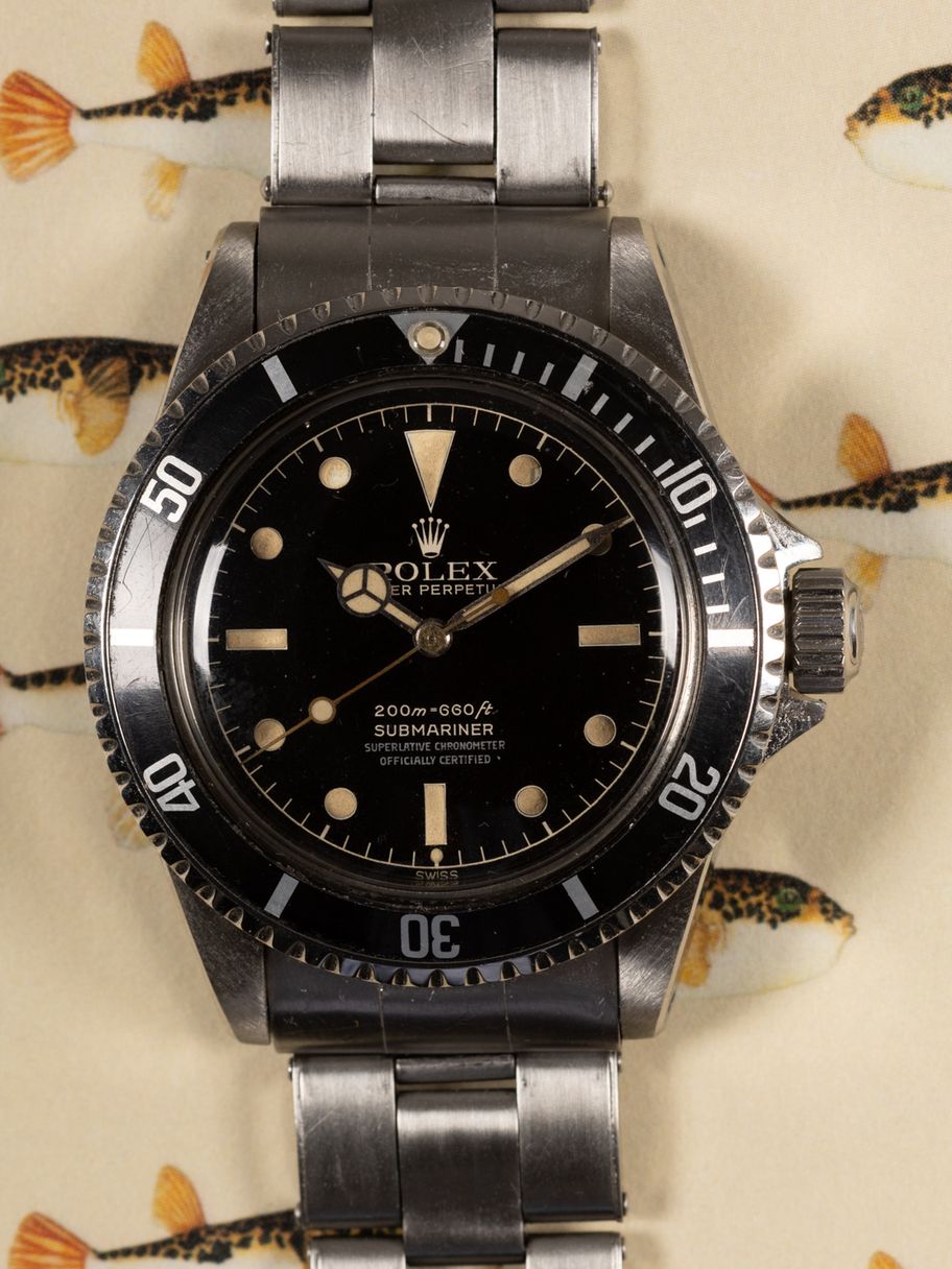 Rolex Submariner reference 5512 from 1962 with a gilt four liner dial ...