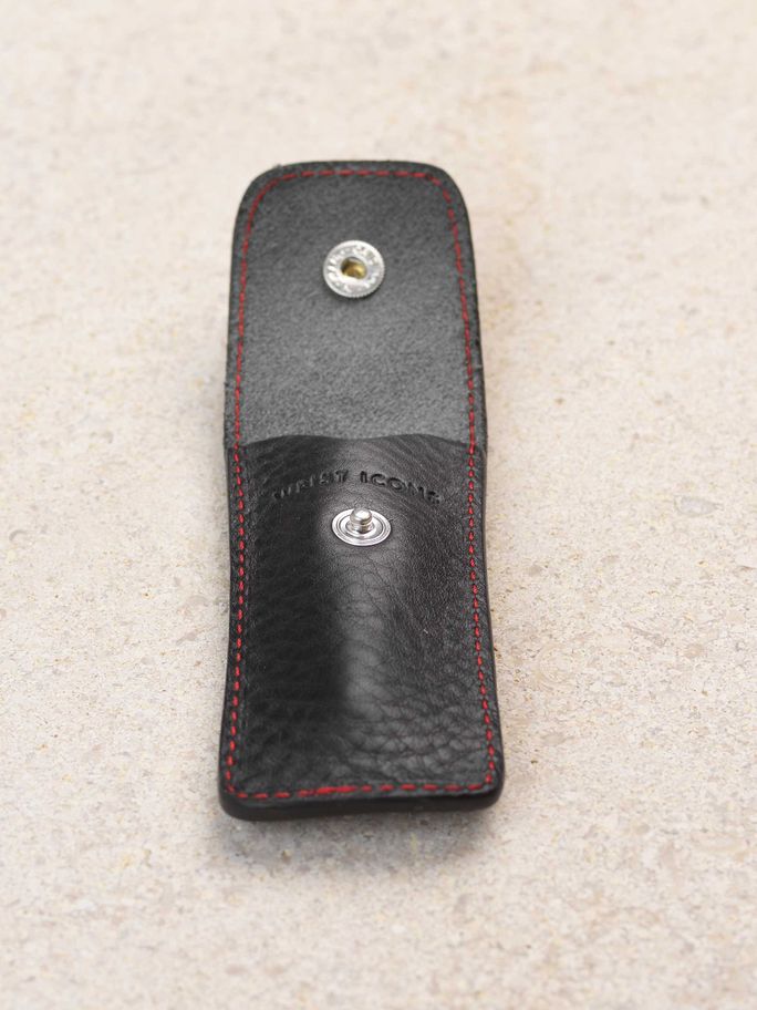 Signature black and red leather mini spring bar tool - WRIST ICONS